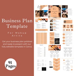 Business Plan Template for Makeup Artists, INSTANT DOWNLOAD 38 Done for ...