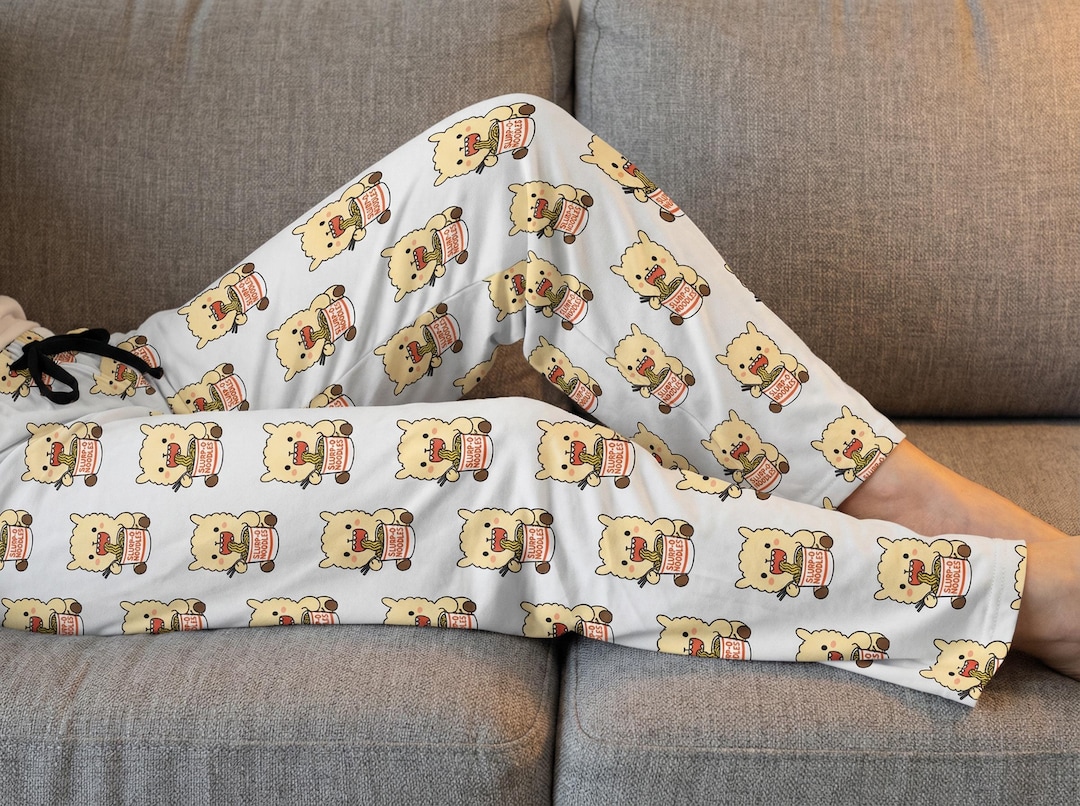 Llama Ramen Pajama Pants – Ultra-soft Cozy Lounge Pants - Etsy UK