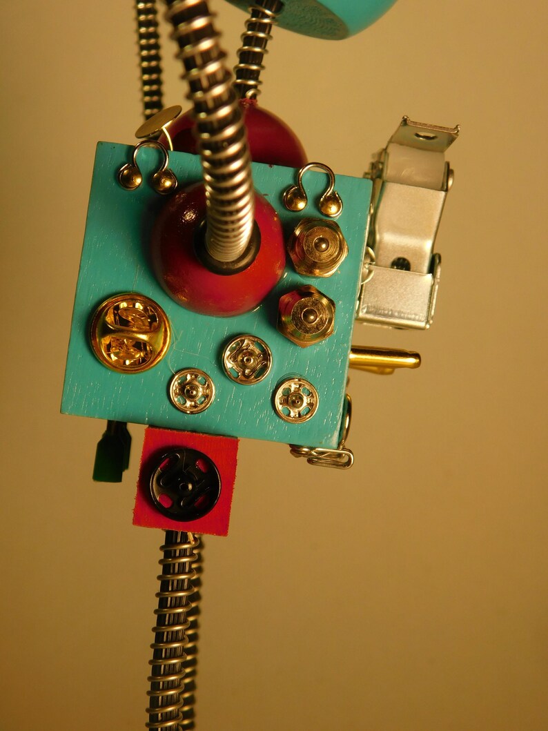 Robot Sculpture Bendable Posable Figure Nerd Geek Science Fiction ...