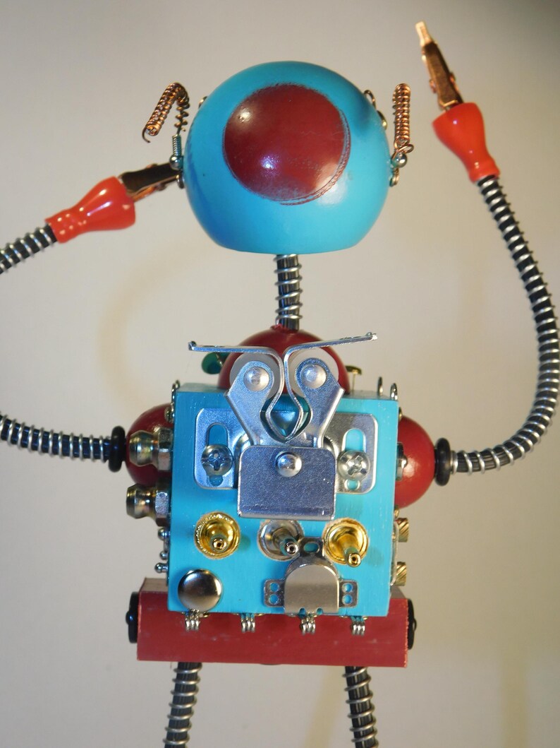 Robot Sculpture Bendable Posable Figure Nerd Geek Science Fiction ...