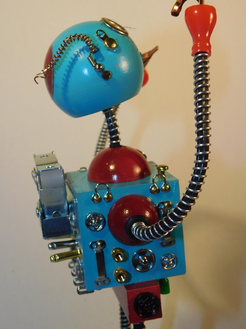 Robot Sculpture Bendable Posable Figure Nerd Geek Science Fiction ...