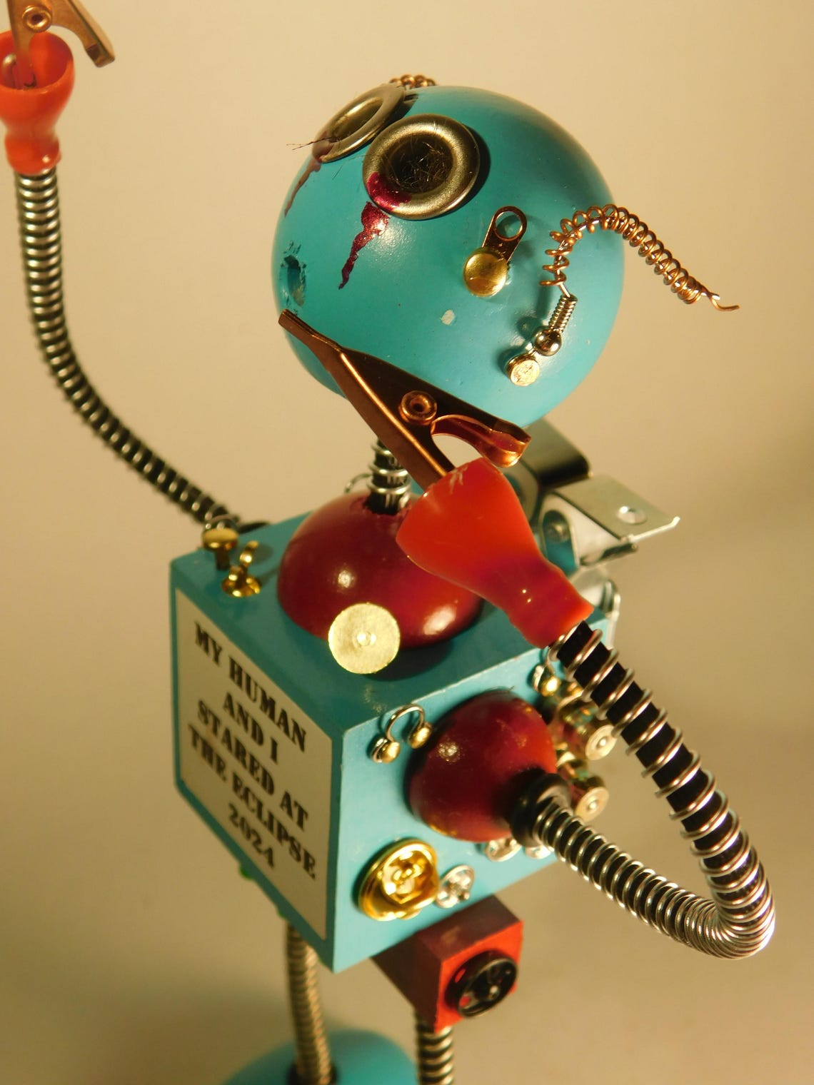 Robot Sculpture Bendable Posable Figure Nerd Geek Science Fiction ...