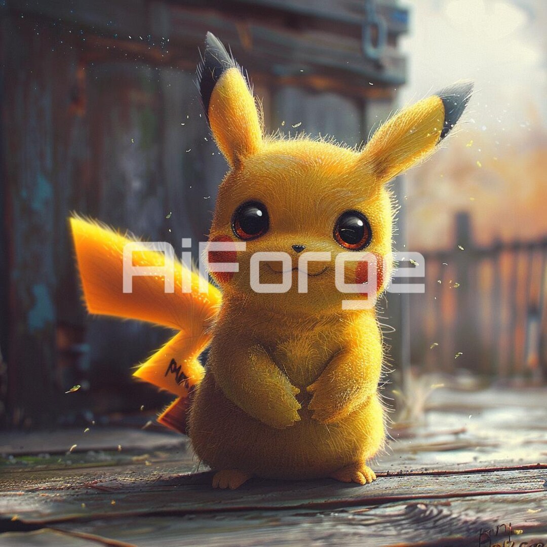 Pikachu, Charizard Ai Art Print, Pokemon Wall Decor, Digital Artwork ...