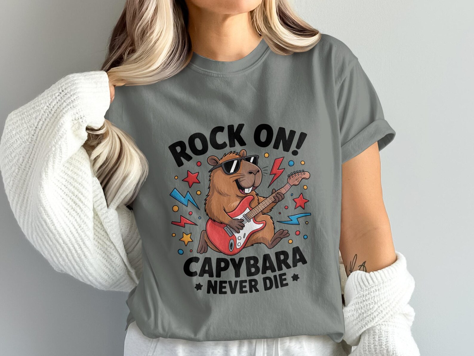 Rock on Capybara Guitar Clipart, Animal PNG (digital Download) - Etsy