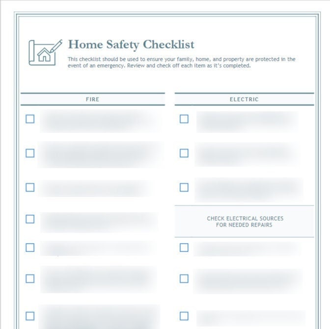 Home Safety Checklist (sage Green) - Etsy