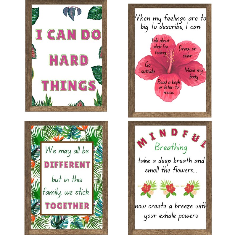Set of 14 Calming Corner Posters for Calm Down Corner Homeschool ...