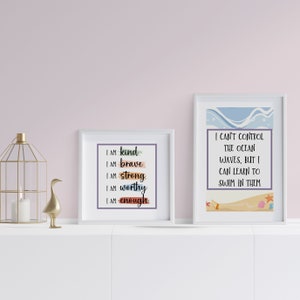 Ocean Wall Art Ocean Wall Decor for Kids Room Calming Corner Posters ...