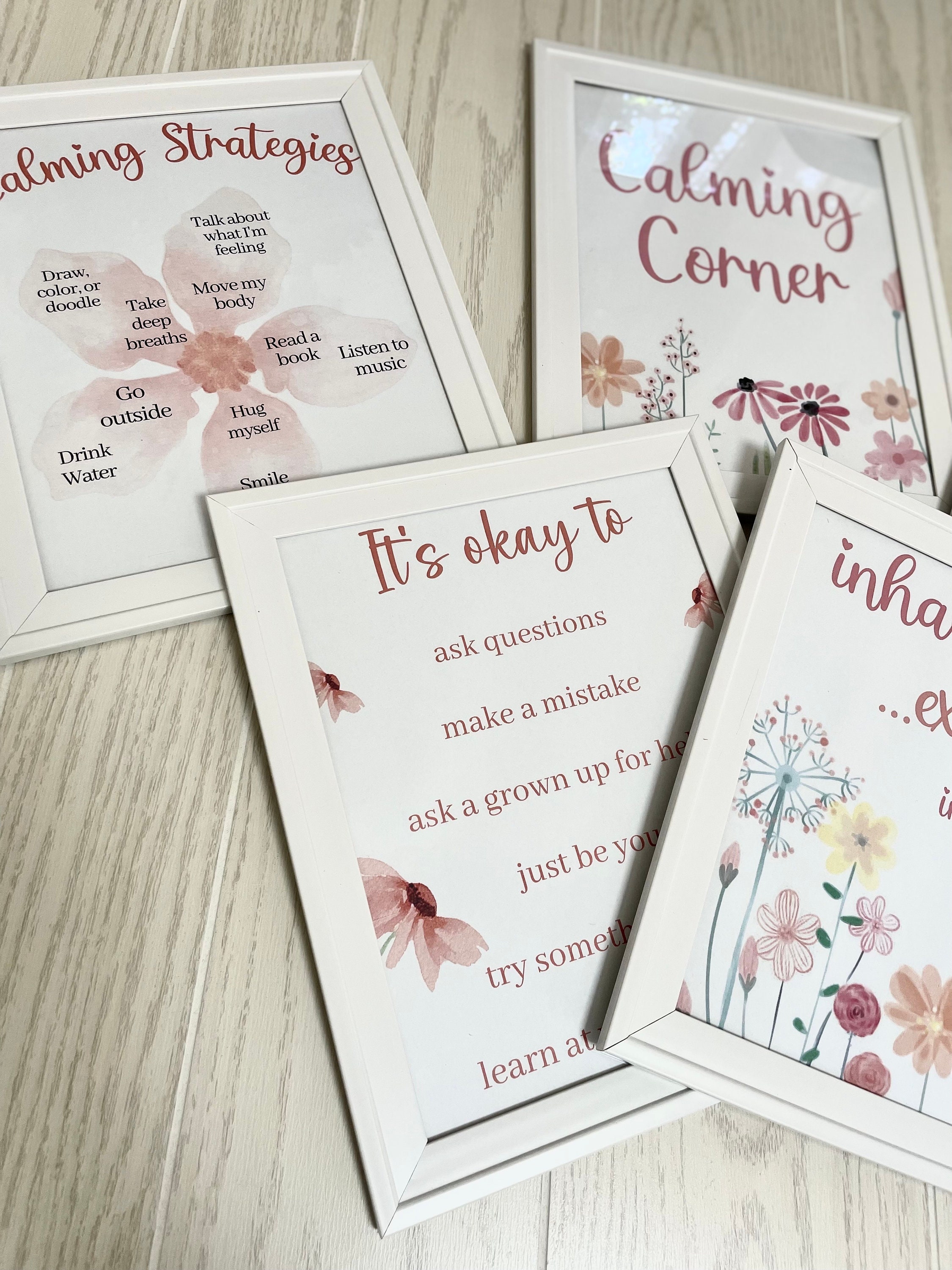 School Counseling Calm Down Posters Calming Corner Classroom Calm ...