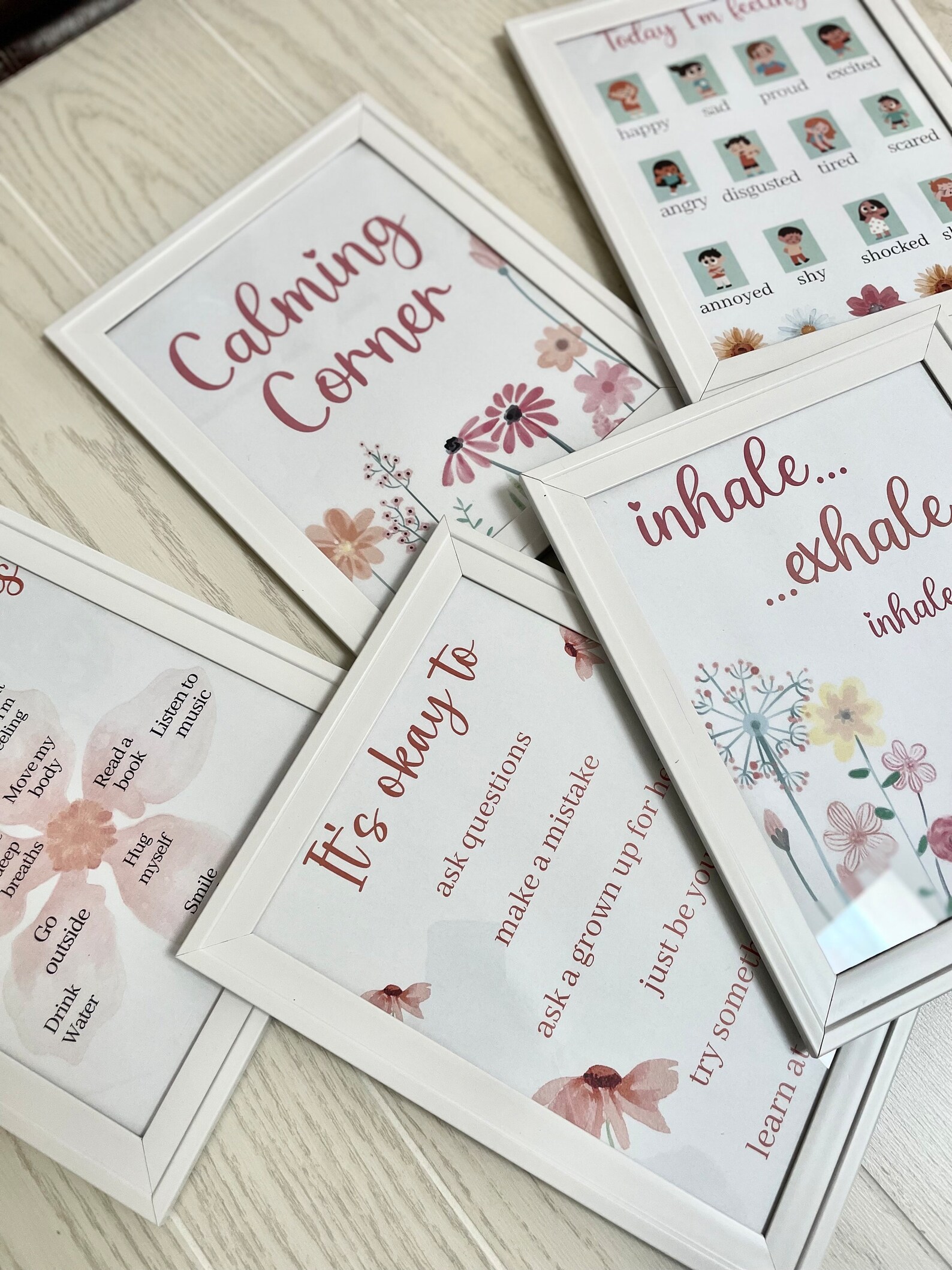 School Counseling Calm Down Posters Calming Corner Classroom Calm ...