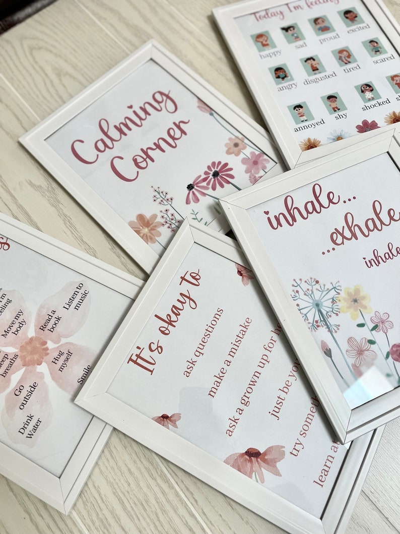 School Counseling Calm Down Posters Calming Corner Classroom Calm ...