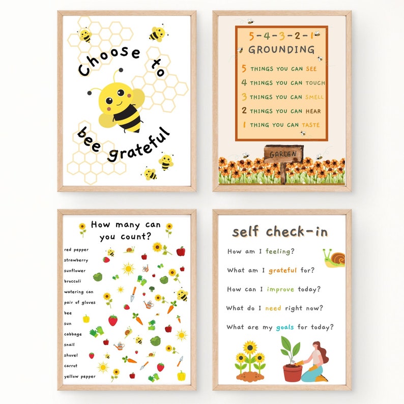 SET OF 14 Calm Down Corner Posters Garden Calming Corner Posters ...