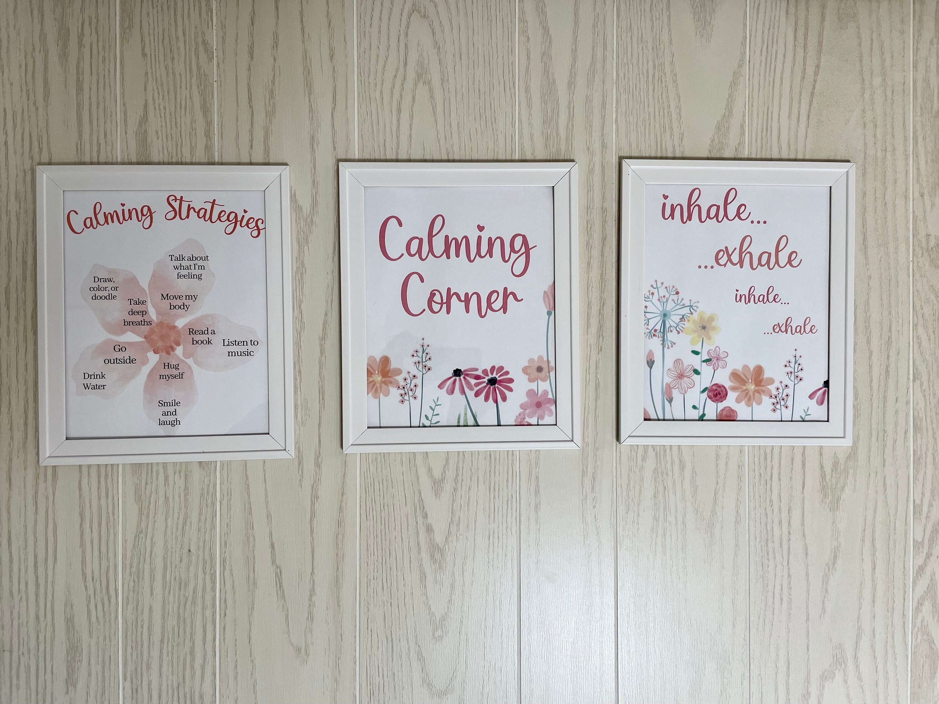 School Counseling Calm Down Posters Calming Corner Classroom Calm ...