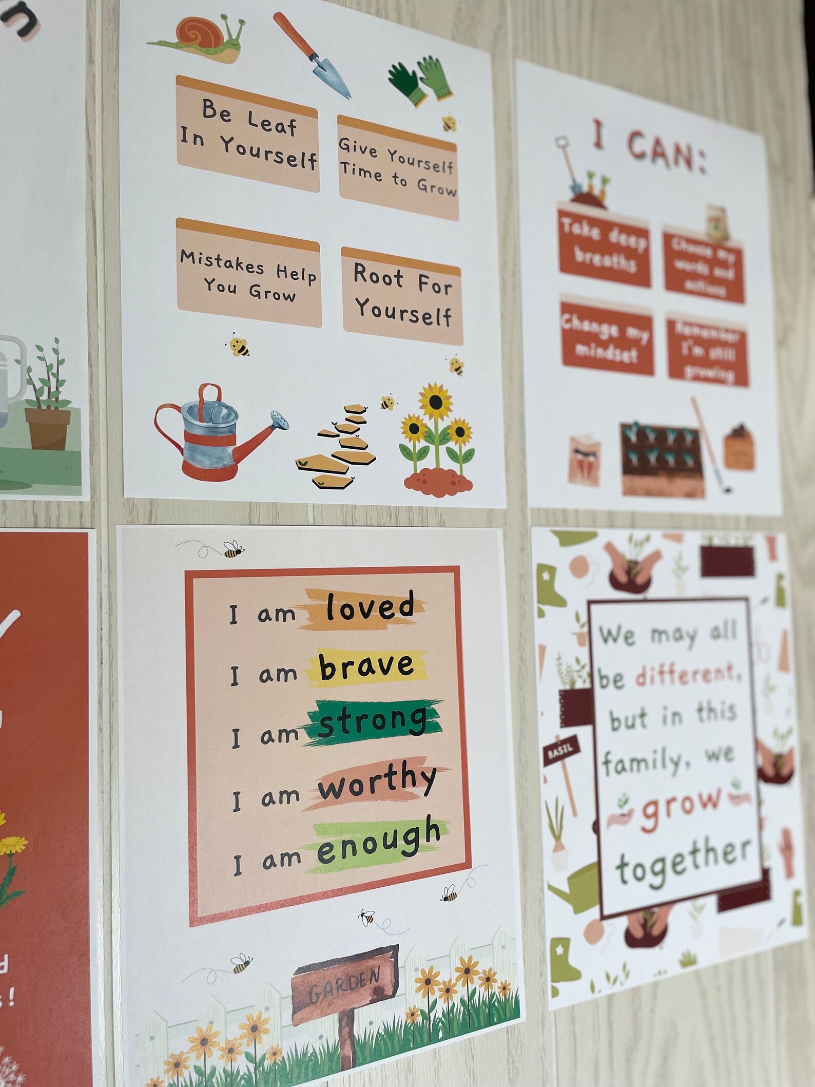 SET OF 14 Calm Down Corner Posters Garden Calming Corner Posters ...