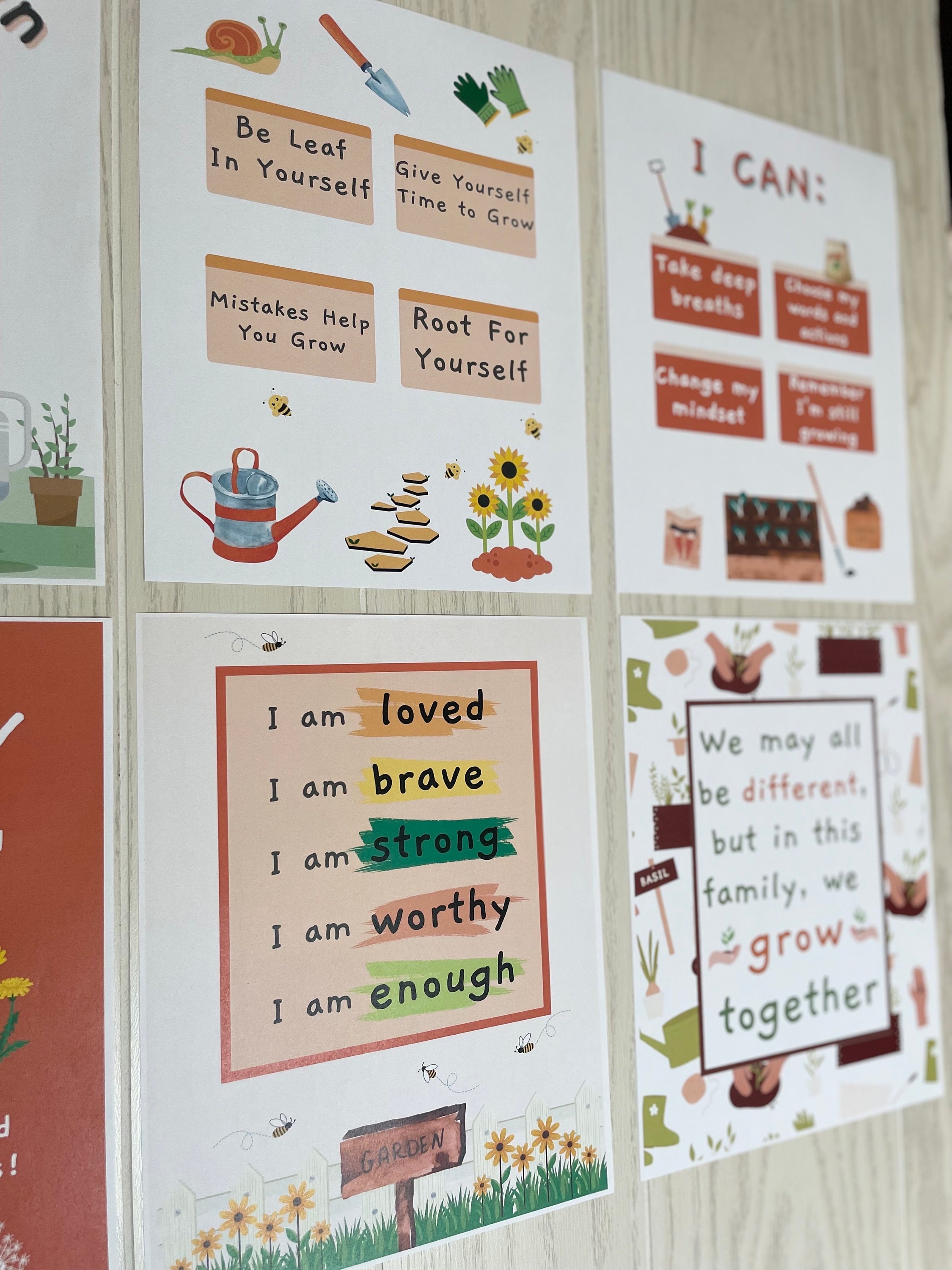 SET OF 14 Calm Down Corner Posters Garden Calming Corner Posters ...