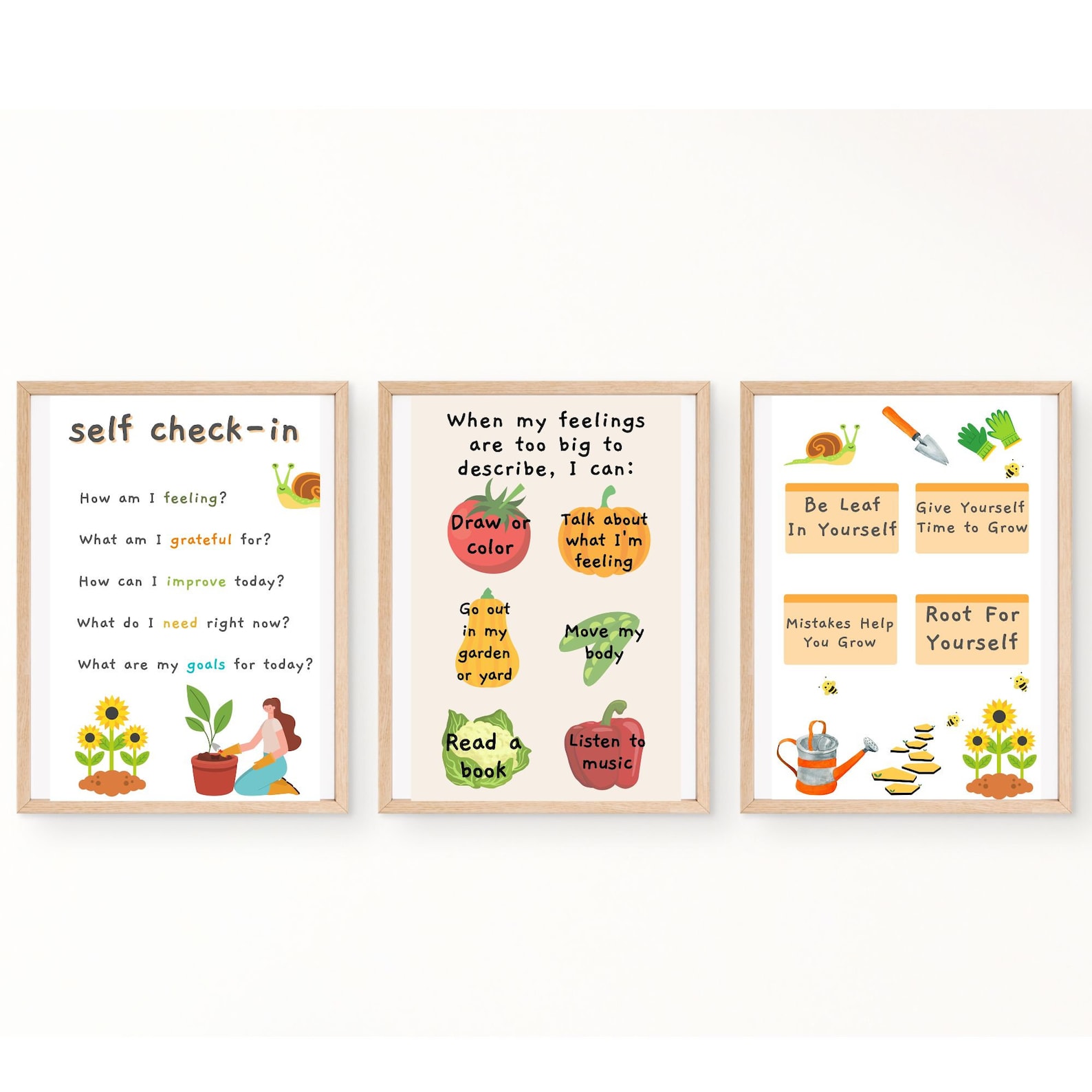 SET OF 14 Calm Down Corner Posters Garden Calming Corner Posters ...