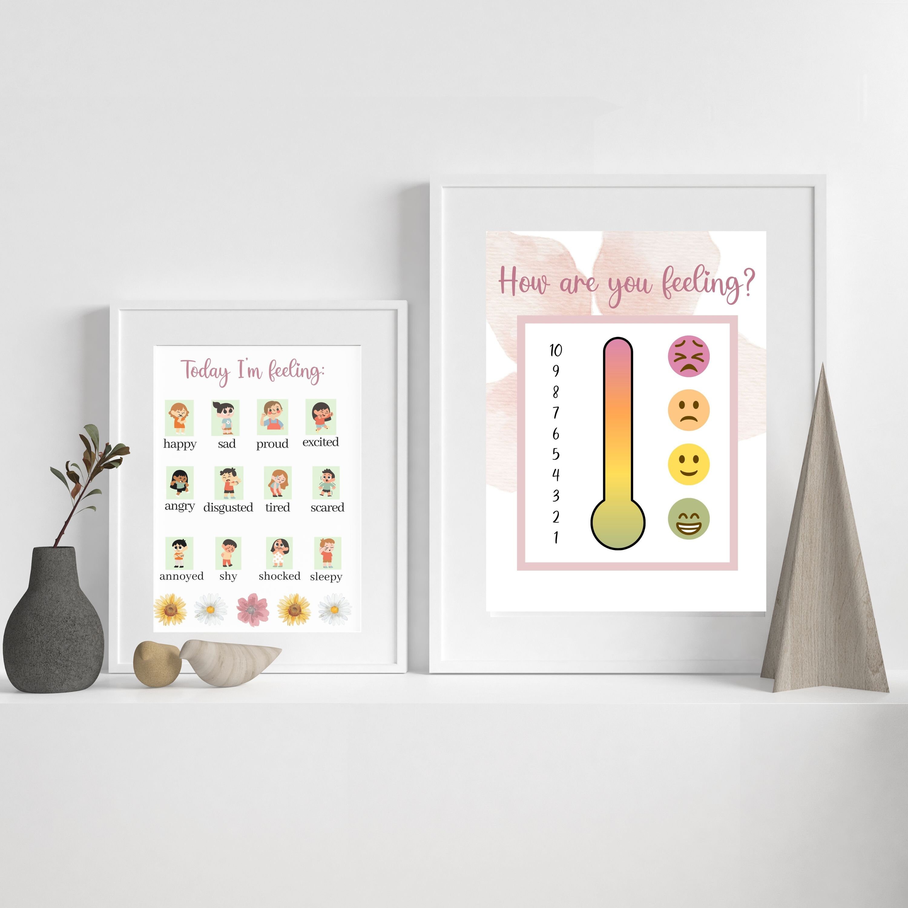 Preschool Classroom Posters Calm Down Corner Floral Wall Art for Calm ...