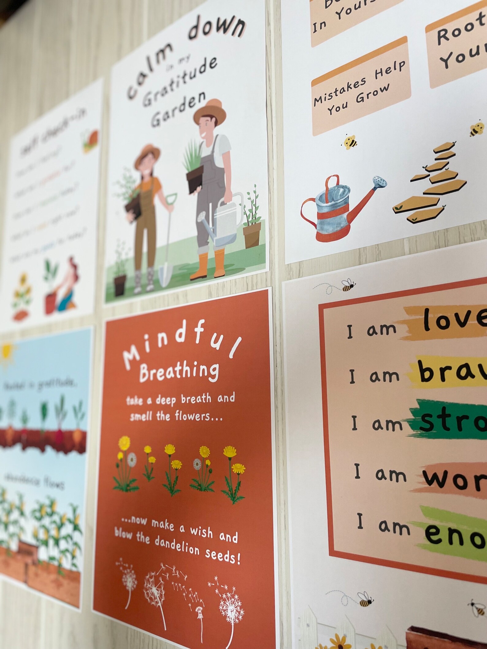 SET OF 14 Calm Down Corner Posters Garden Calming Corner Posters ...