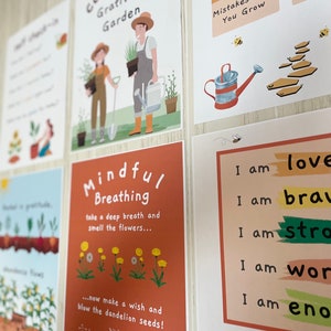 SET OF 14 Calm Down Corner Posters Garden Calming Corner Posters ...