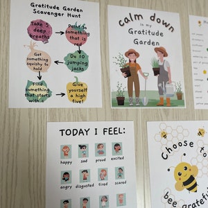 SET OF 14 Calm Down Corner Posters Garden Calming Corner Posters ...