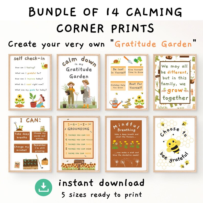 Calm Down Corner Posters for Calming Corner Classroom Decor Calm Corner ...