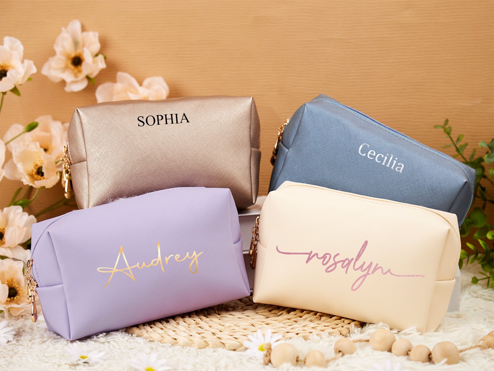 Personalized Makeup Bag Custom Cosmetic Bag Personalized Gift - Etsy