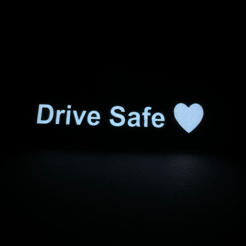 JDM Drive Safe Heart Light up Decal Sticker - Etsy