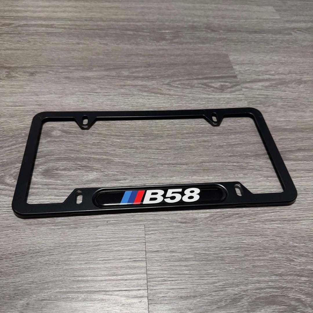 B58 License Plate Frame Black Sample for M340i M440i M240i 340i 440i ...