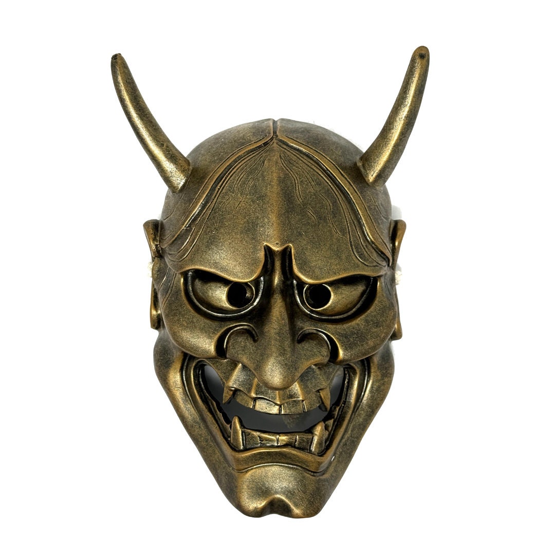 VIP JDM Themed Japan Bronze Hanya Oni Decor Face Mask - Etsy
