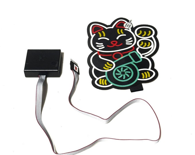 JDM Luckycat Turbo Light up Sticker Decal - Etsy