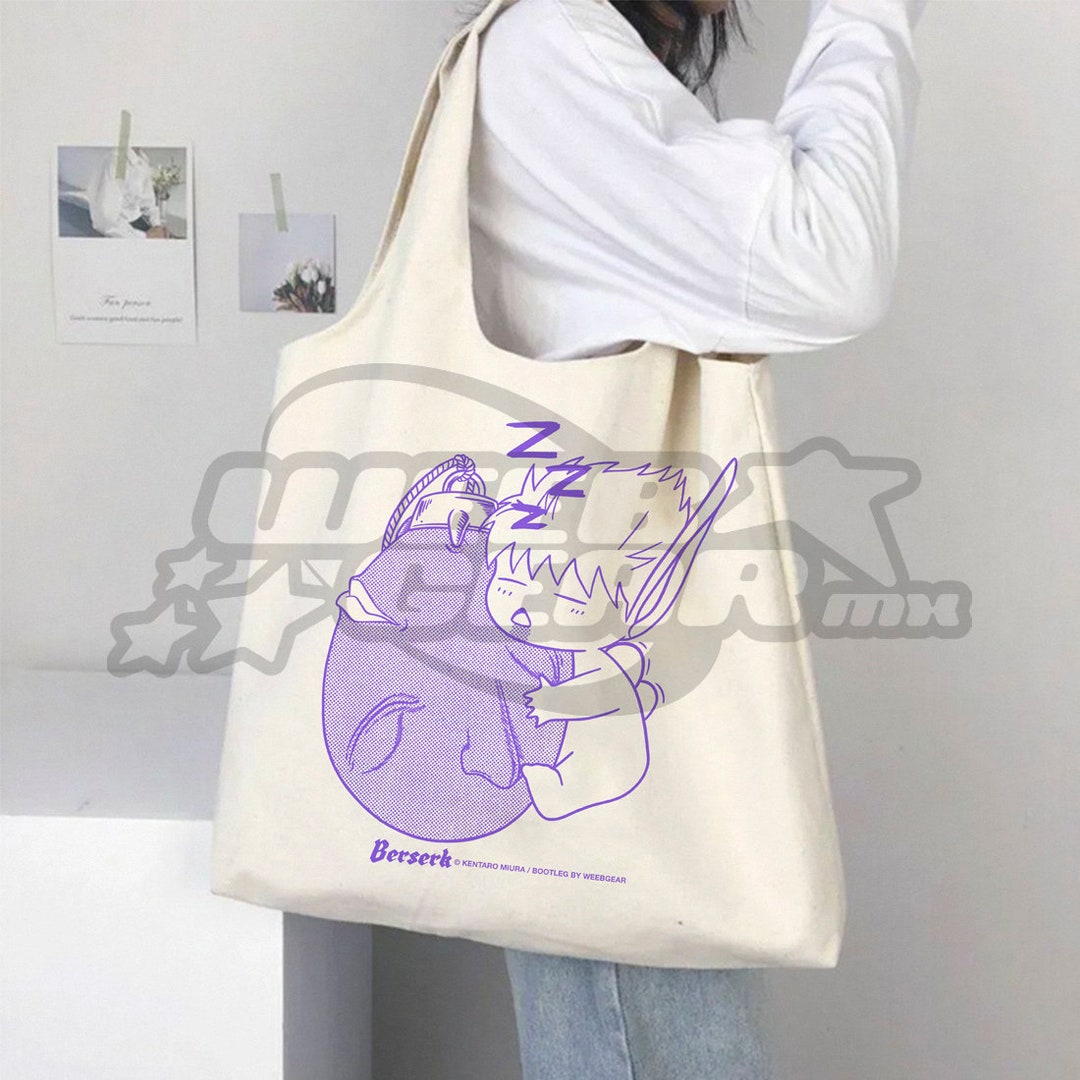 Chestnut Head Anime Inspired Cotton Canvas Shoulder Tote Bag - Etsy