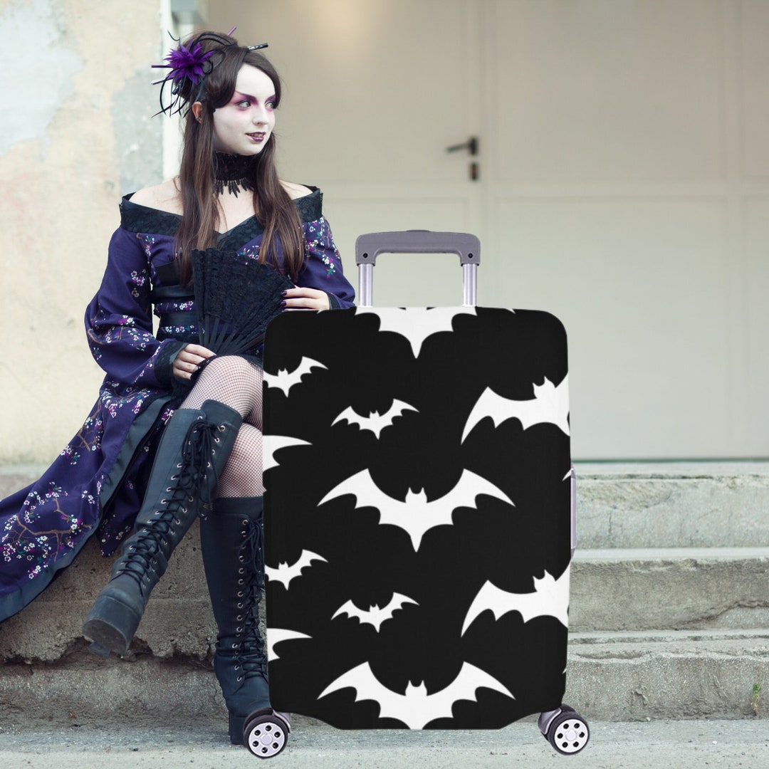 Bat Suitcase Cover-gothic Luggage Cover-bats Travel Bag Cover-gothic ...