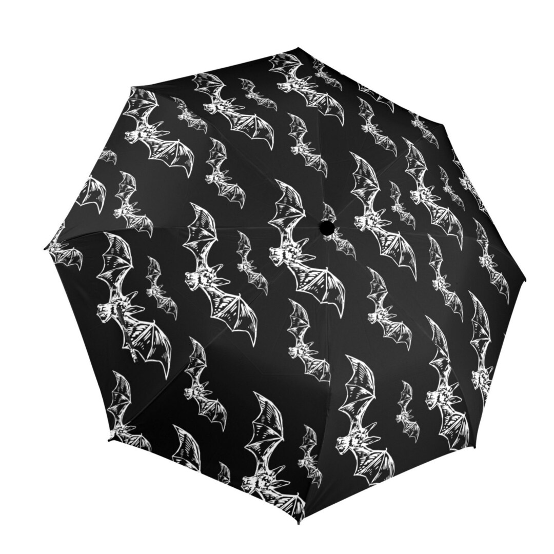 Bats Umbrella-goth Semi Automatic Umbrella-gothic Rain Cover-custom ...