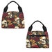 Gothic Skull Lunch Bag-goth Rose Lunch Box-lunch Bag Insulated ...