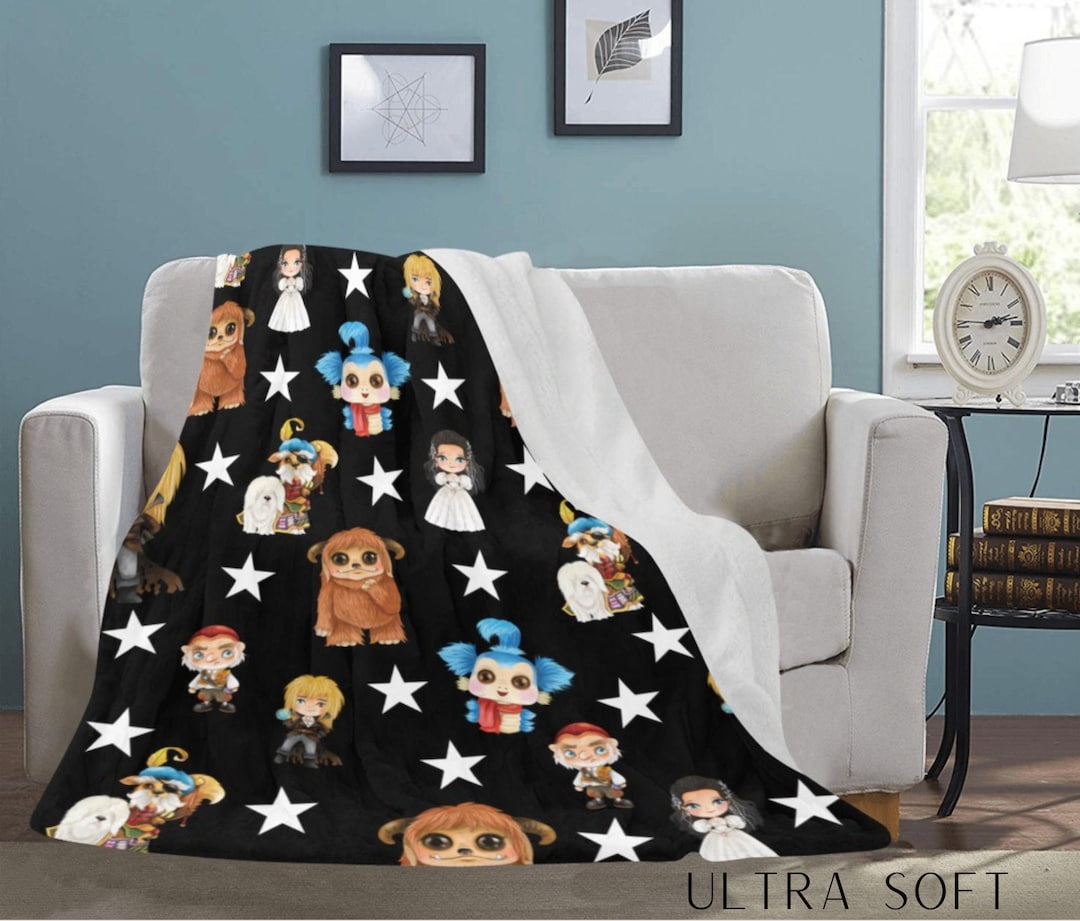 Labyrinth Movie Throw Blanket: Worm, Characters, Cosy Micro Fleece - Etsy
