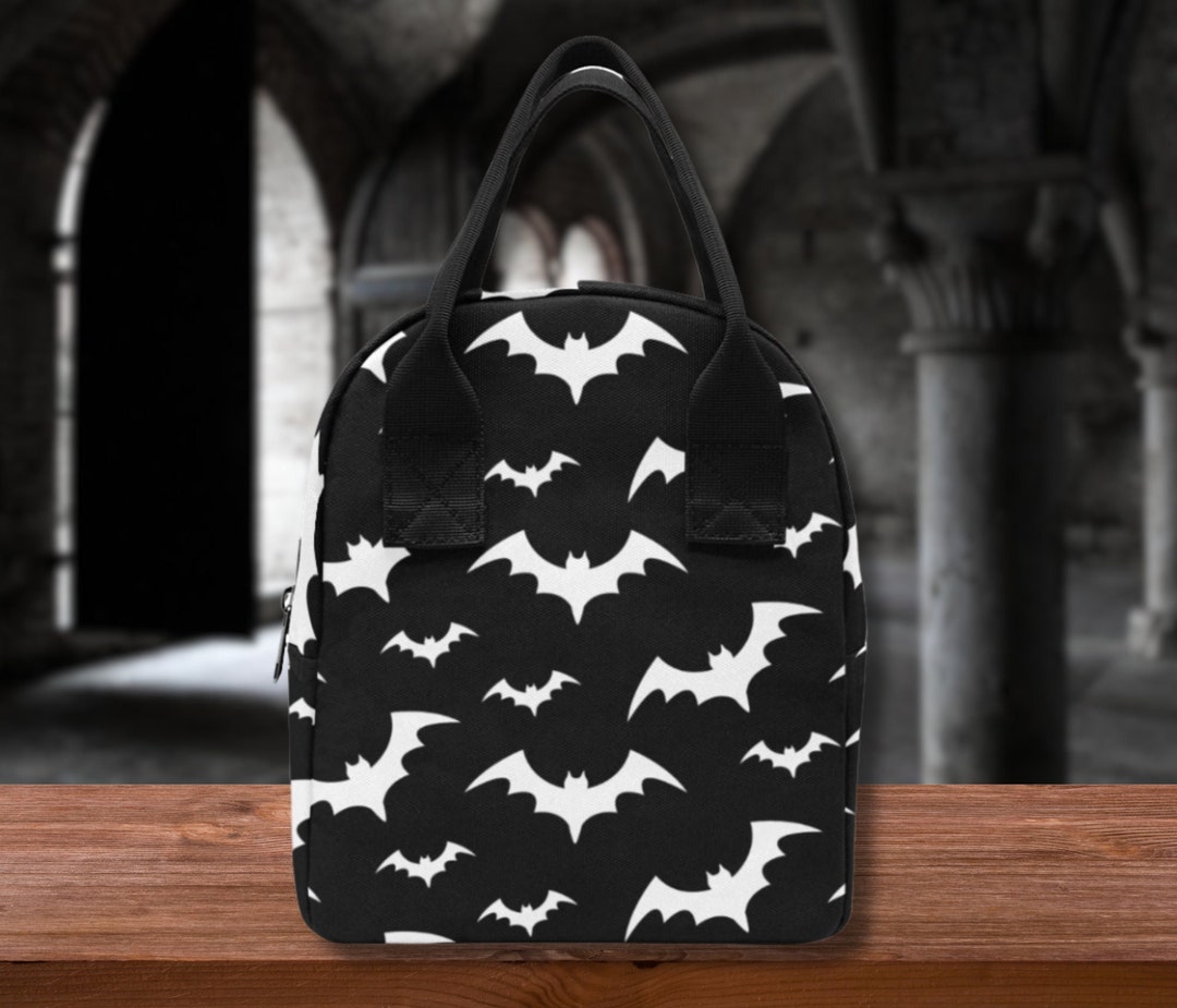 Gothic Bats Lunch Bag-bat Lunch Box-lunch Bag Insulated-gothic Lunch ...