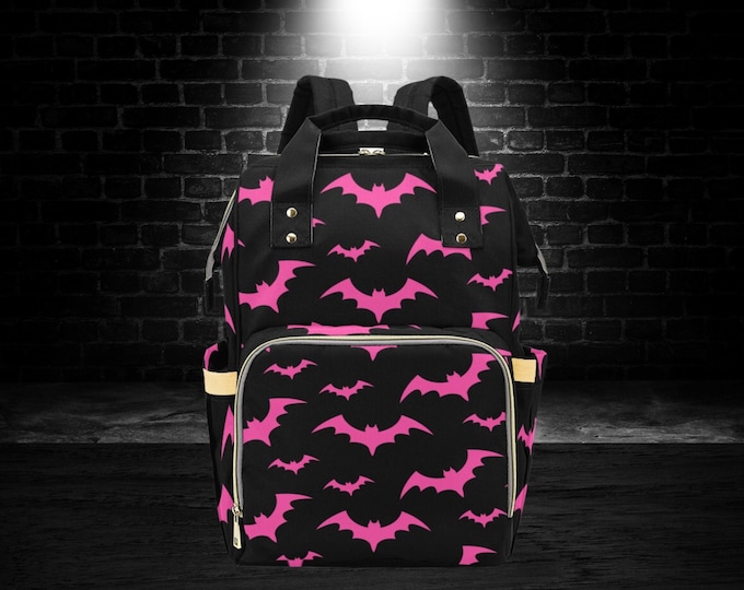 Goth Diaper Bag Backpack Celestial Bats Cute Witchy Baby Shower Gift ...