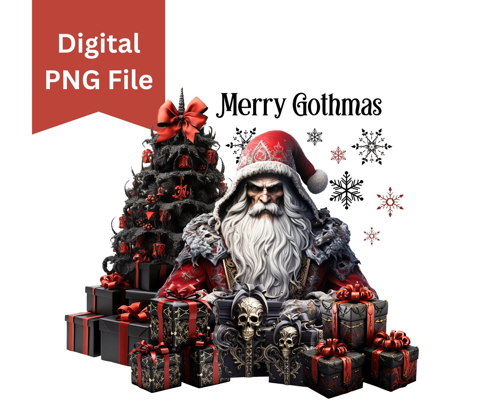 Scary Santa Claus Png-goth Christmas Clipart-horror Christmas Images ...