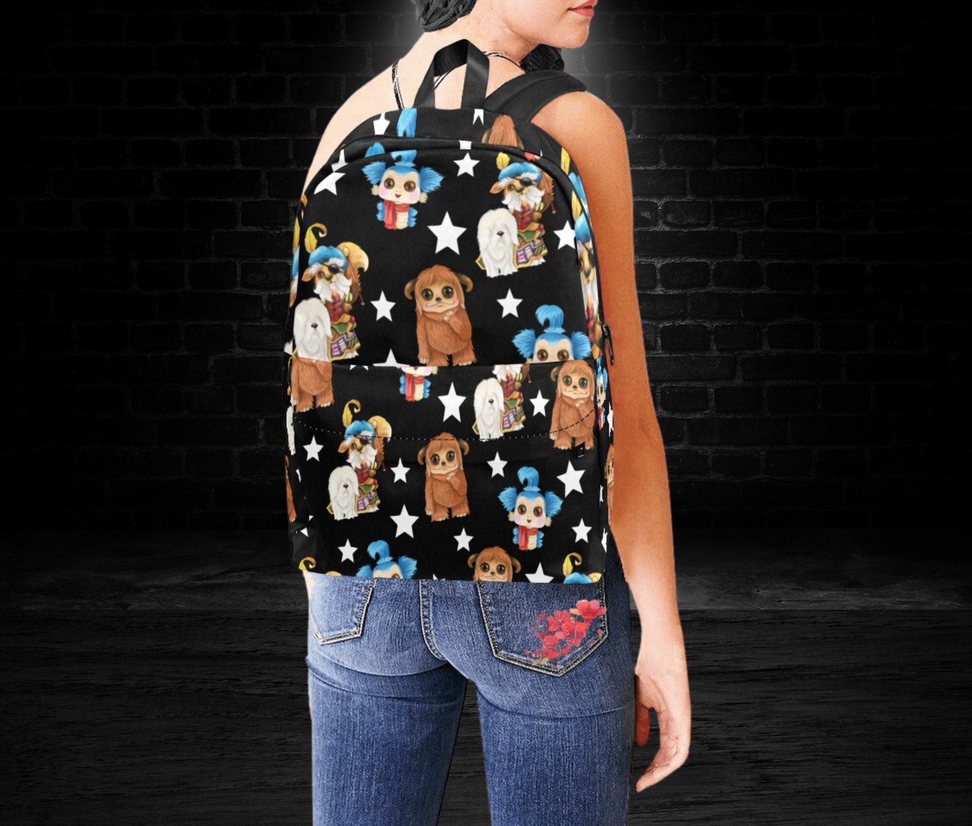 Labyrinth Backpack-gothic Accessories-fandom-ludo Bag-labyrinth Worm - Etsy