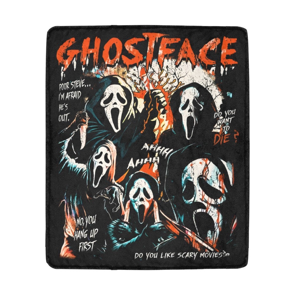Ghostface Ultra Soft Micro Fleece Throw 60x50inch Inch Scream Throw ...