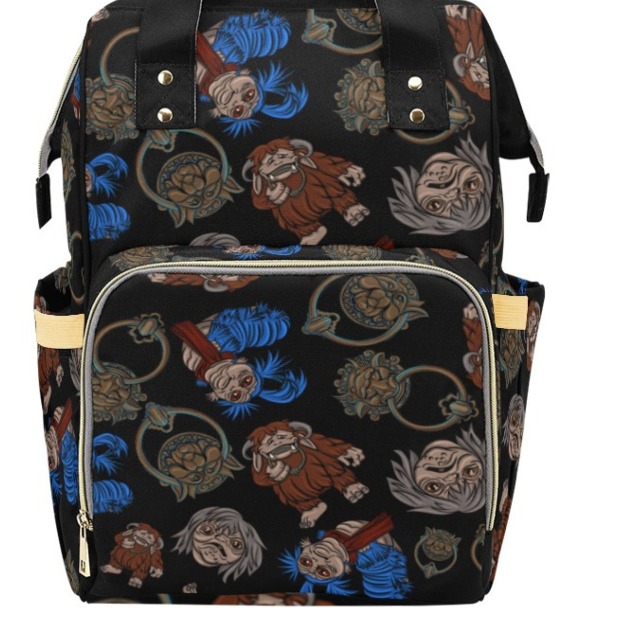 Labyrinth Worm Print Diaper Bag Backpack – Gothic Nappy Bag - Etsy