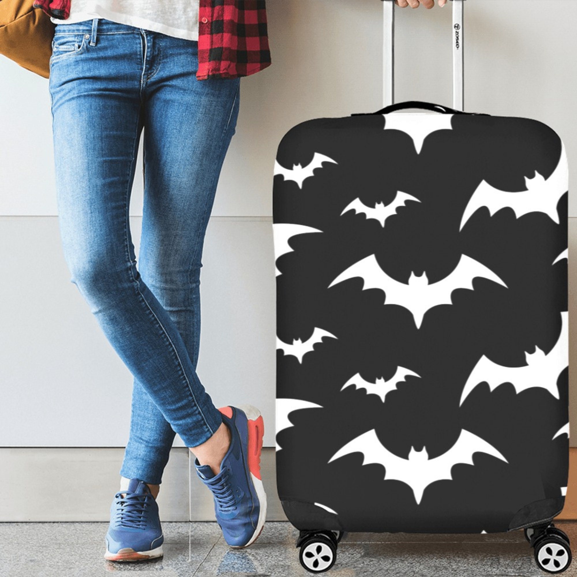Bat Suitcase Cover-gothic Luggage Cover-bats Travel Bag Cover-gothic ...