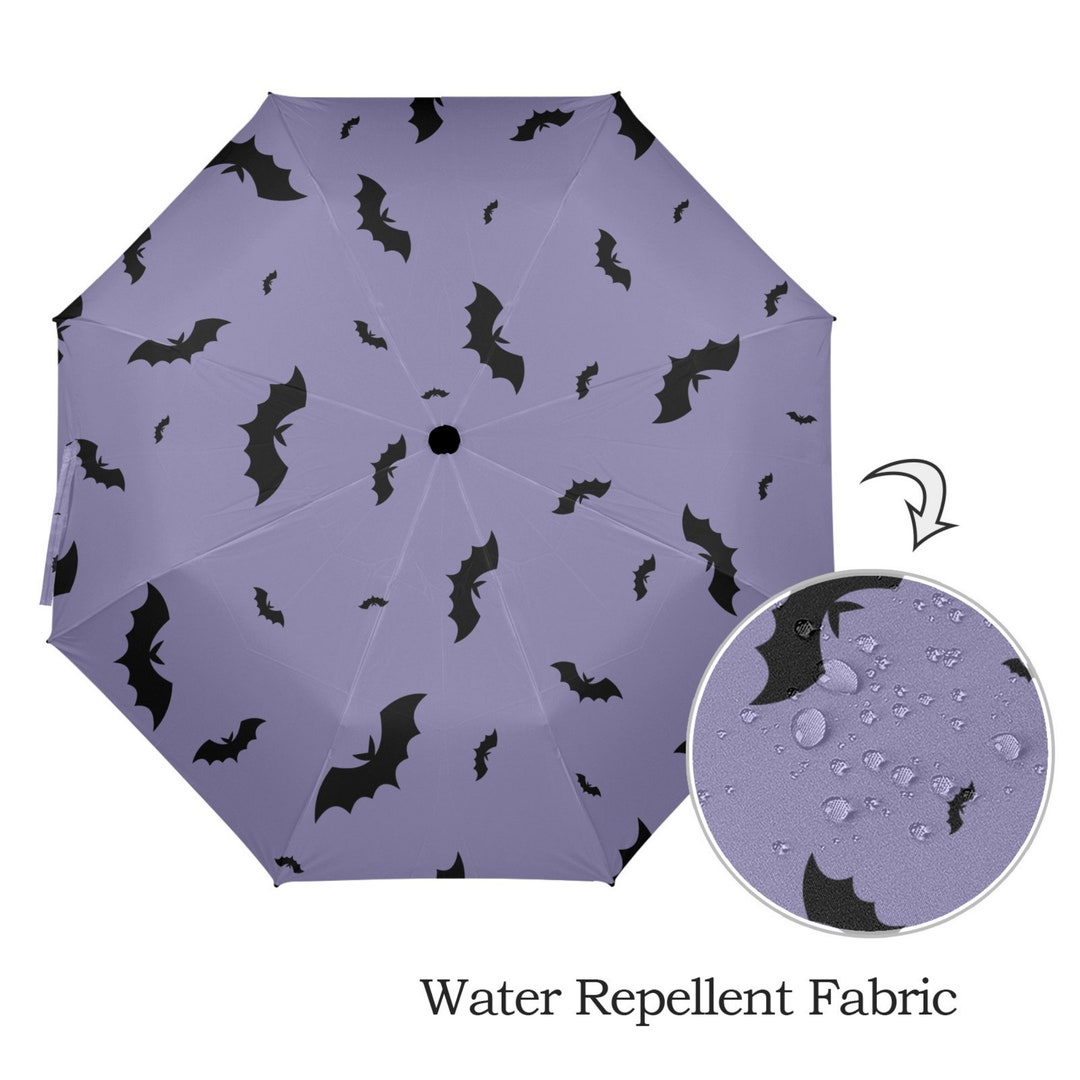 Gothic Umbrella-bat Semi Automatic Umbrella-goth Rain Cover-custom Gift ...