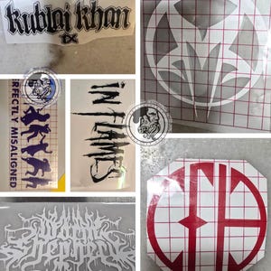 Custom Band Logo Decal – Rock, Metal Stickers for Cars, Laptops - Etsy