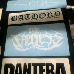 Custom Metal and Rock Band Decal - Personalized Decal for Any Band - Rock, Heavy Metal | Cars ...