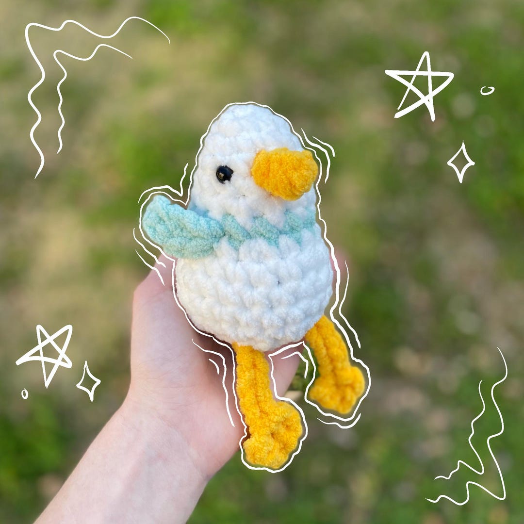 Handmade Crochet Seagull Plushie - Etsy