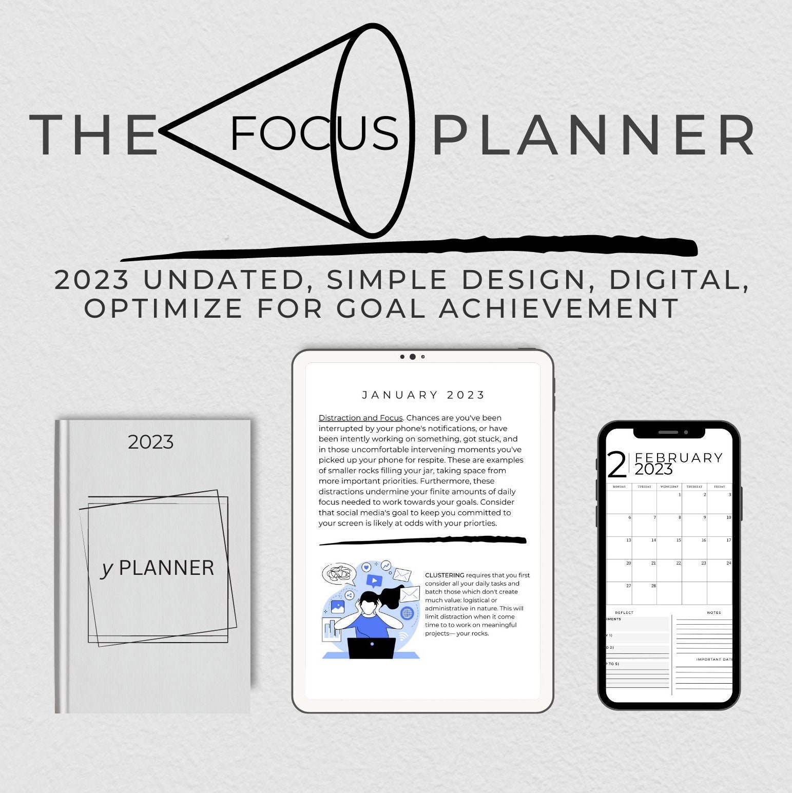 Y Planner: 2023 Planner Optimized for Goals Achievement - Etsy
