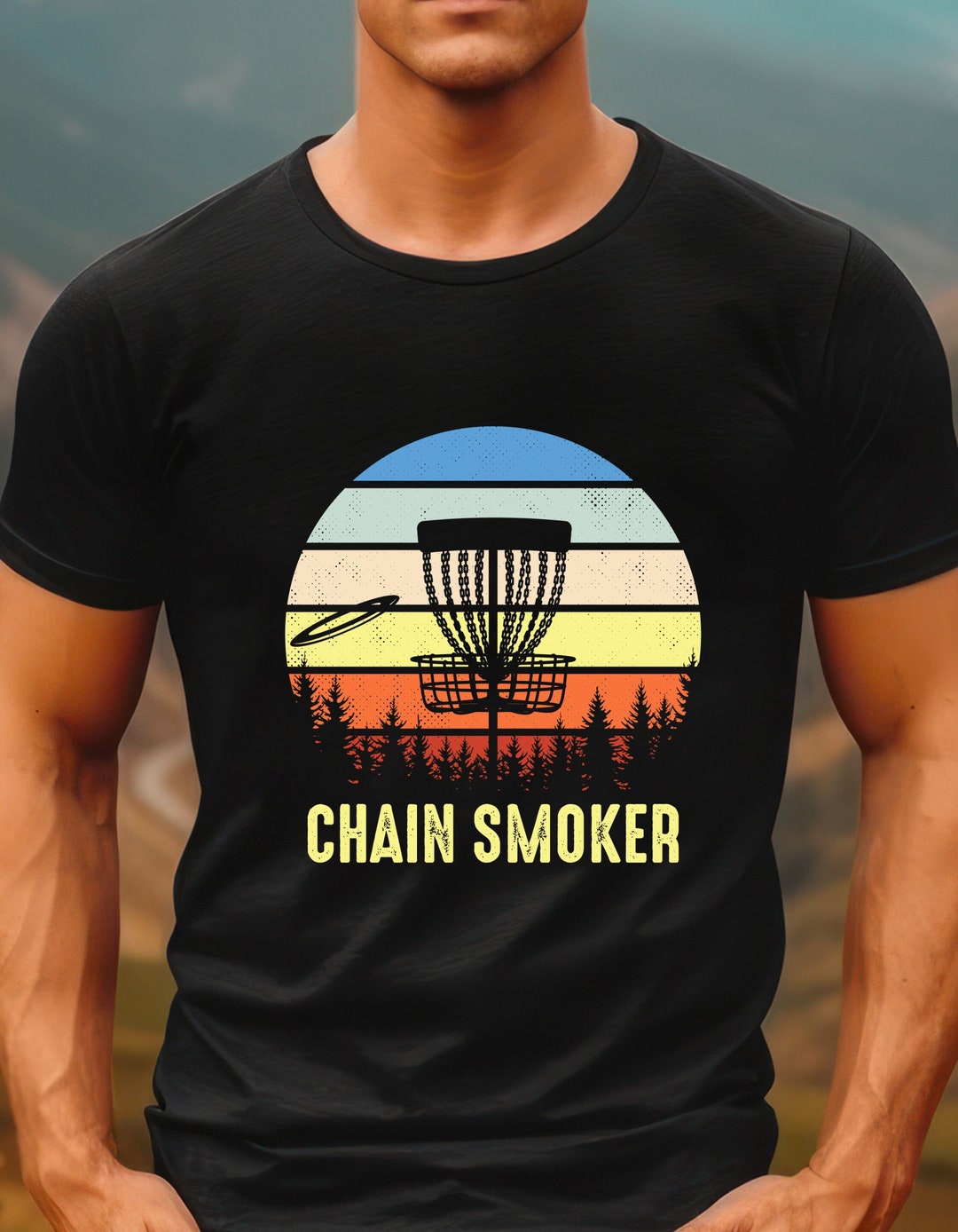 Chain Smoker, Disc Golf Tshirt, Folf Shirt, Frisbee Golf, Fun Shirt ...