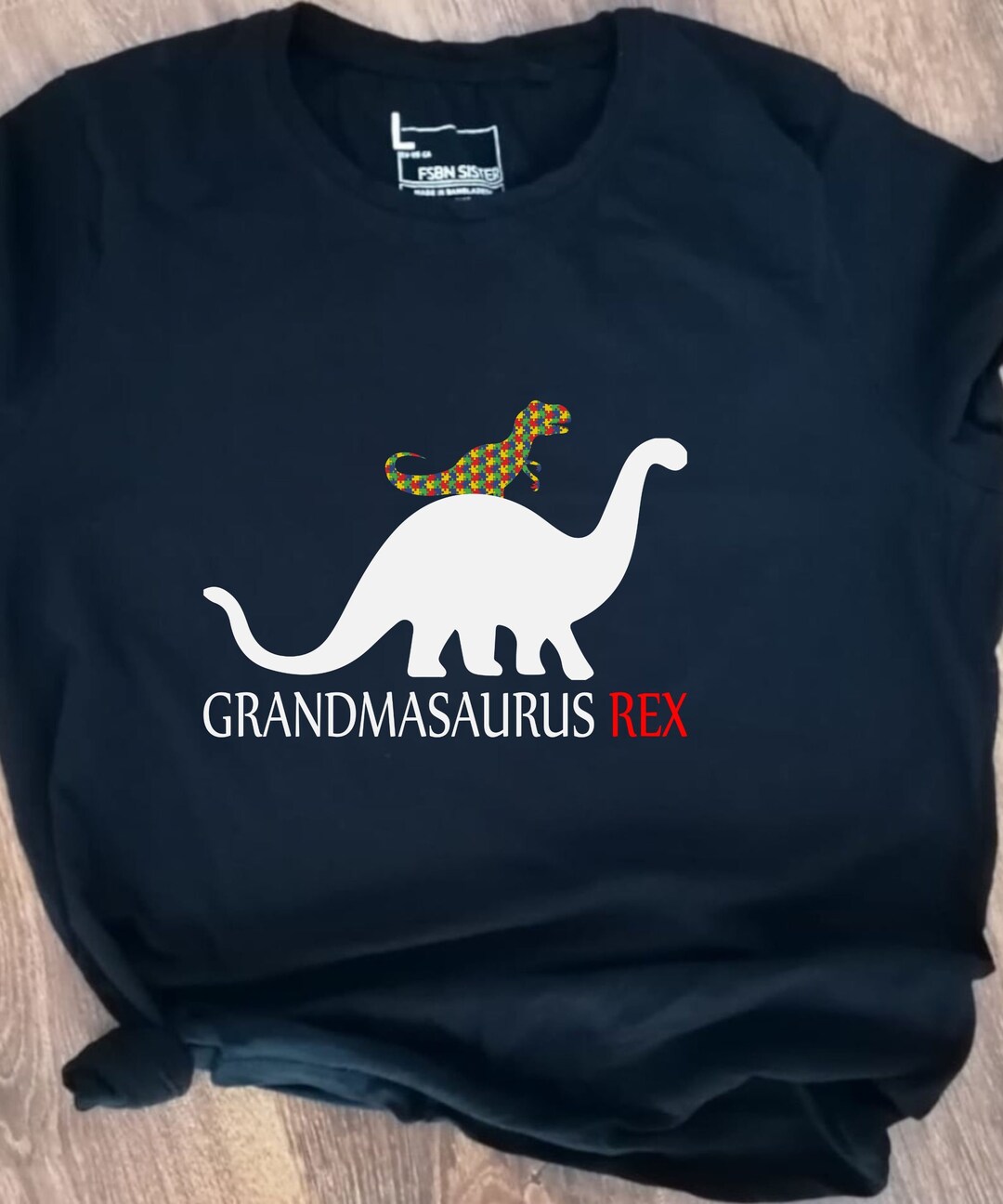 Grandmasaurus Rex, Autism Awareness Tshirt, Grandma Tshirt, Grandma ...