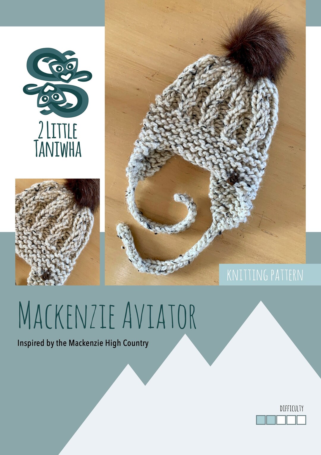 Knitting Pattern: Mackenzie Aviator Ear-flap Super Bulky Hat - Etsy