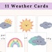 WEATHER CARDS Preschool Printable Educational Resource - Etsy